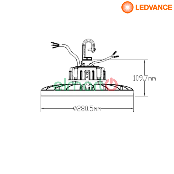 Đèn Highbay Led LDPFM HB 1-10V 90W 865 277V VS1 EN LEDV